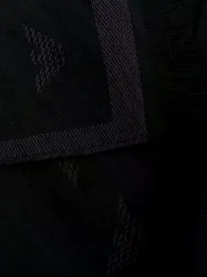 Emporio Armani Logo Embroidered Knit Scarf