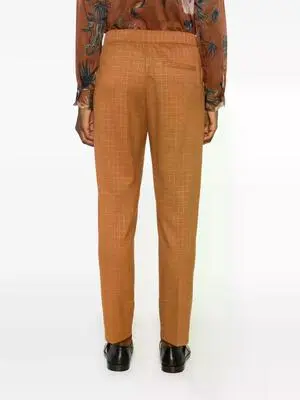 FORTE_FORTE Grid-pattern Trousers