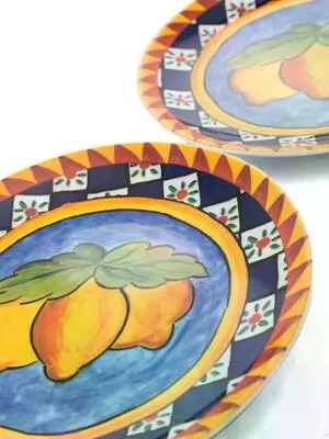 Dolce & Gabbana Carretto-print Dessert Plates
