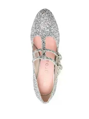 MACGRAW Tessa Glitter Pumps With Buckle Detail