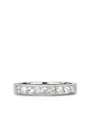 PRAGNELL 18kt White Gold Princess Cut Diamond Half-eternity Ring - Silver