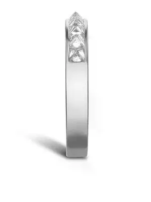 PRAGNELL 18kt White Gold Princess Cut Diamond Half-eternity Ring - Silver