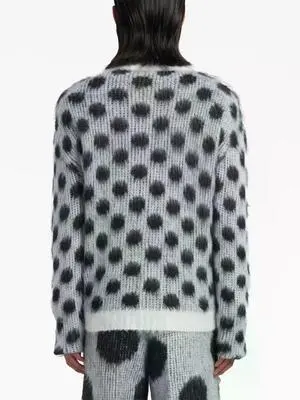 Marni Polka-dot Intarsia Jumper - Black