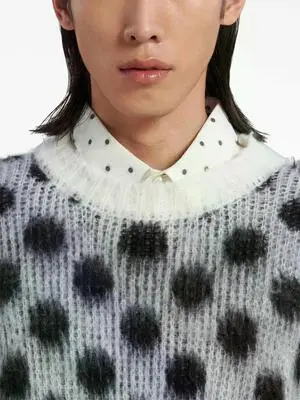 Marni Polka-dot Intarsia Jumper - Black