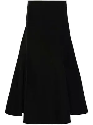 JIL SANDER Asymmetrical Hem Twill Skirt