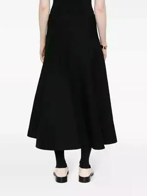 JIL SANDER Asymmetrical Hem Twill Skirt