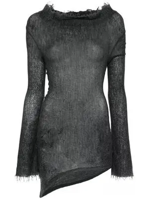 YEHUAFAN Fine-knit Sweater - Grey