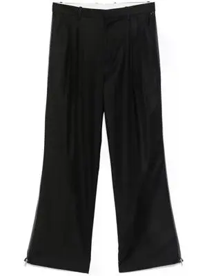 Helmut Lang Pleated Trousers With Zip Detail