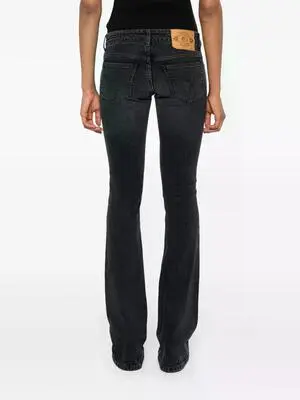 Fiorucci Logo Patch Bootcut Jeans
