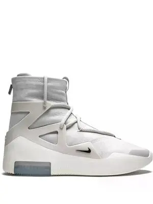 Nike Nike Air Fear Of God 1 High Top Lace-Up Sneakers Grey