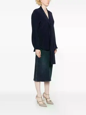 Victoria Beckham Silk Blouse With Scarf Detail