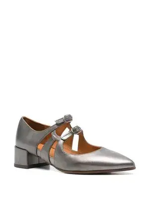 Chie Mihara 30mm Jersey Pumps With Metallic Effect