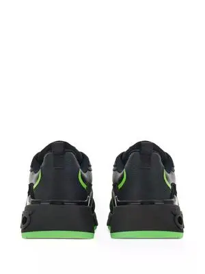 FERRAGAMO Gancini Embossed Leather Sneakers
