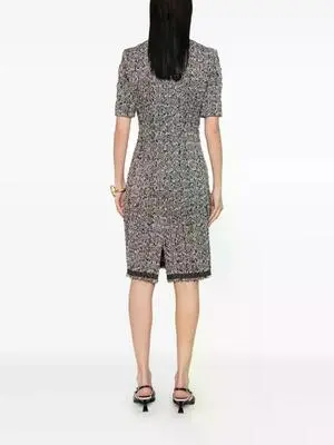 LANVIN Tweed Midi Dress