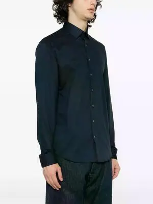 Calvin Klein Monogram-embroidered Cotton Shirt