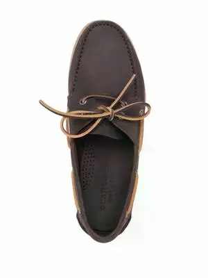 SCAROSSO Jude Nubuck Leather Boat Shoes
