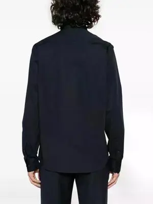 Calvin Klein Monogram-embroidered Cotton Shirt