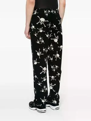 SAINT MXXXXXX Skull-print Cotton Track Pants