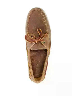 SEBAGO Tobacco Calf Leather Boat Shoes - Brown
