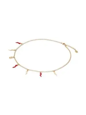Dolce & Gabbana Tone Brass Horn Charm Necklace