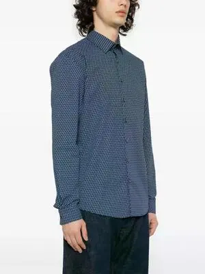Calvin Klein Geometric-print Cotton Shirt