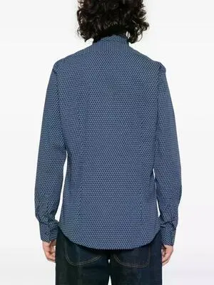 Calvin Klein Geometric-print Cotton Shirt