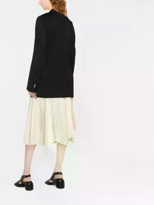 JIL SANDER Lapelless Single-breasted Blazer - Black