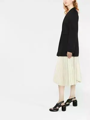 JIL SANDER Lapel-less Single-breasted Blazer