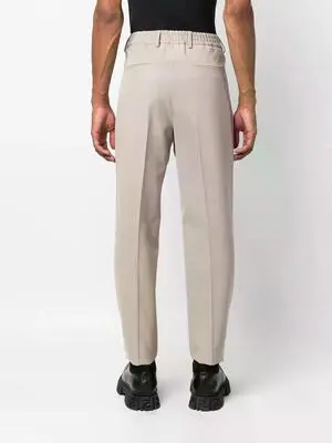 Fendi Pleated Tailored Trousers In Rock Grey
