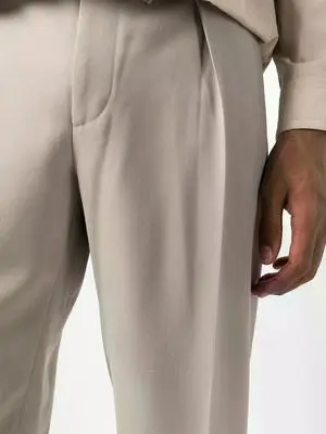 Fendi Pleated Tailored Trousers In Rock Grey