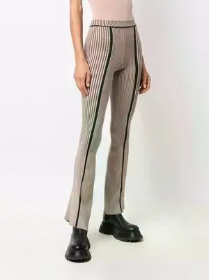 Eckhaus Latta Striped Flared Leggings