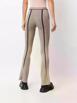 Eckhaus Latta Striped Flared Leggings