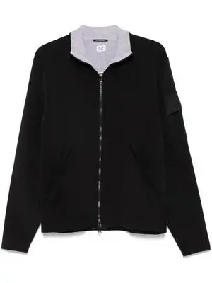 C.P. COMPANY Logo-patch Zip-up Sweatshirt