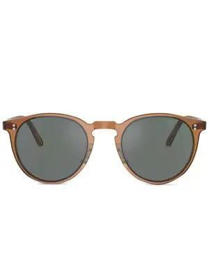 Oliver Spencer O'malley Sun Pantos-frame Sunglasses - Brown