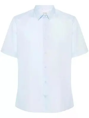Calvin Klein Monogram-embroidered Cotton Shirt