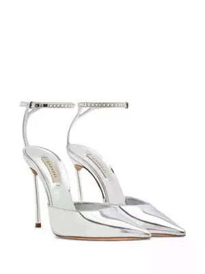 Casadei 100mm Metallic Leather Stiletto Pumps