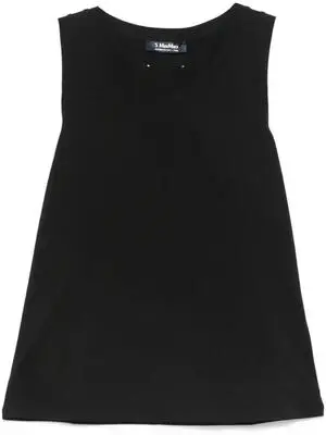 Max Mara Sleeveless Crew Neck Tank Top
