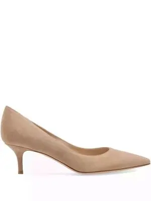 GIANVITO ROSSI 55mm Kitten Heel Pumps - Neutrals