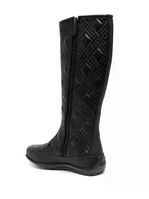 BALDININI Quilted Leather Knee-high Boots - Black