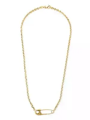 Emanuele Bicocchi Arabesque Pin Necklace In Sterling Silver - Gold