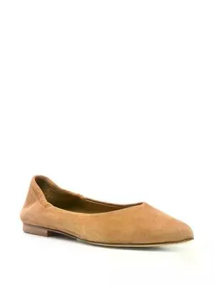ANNA F. Suede Pointed Toe Ballet Flats