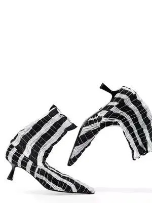 AMY CROOKES Marthe 60mm Shirred Boots