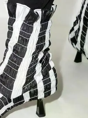 AMY CROOKES Marthe 60mm Shirred Boots