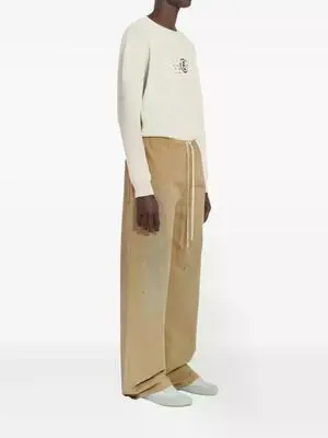 MAISON MARGIELA Drawstring Trousers With Paint Splatter Detail