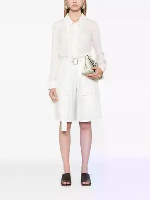 Khaite Luka Silk Georgette Shirt With Ruffled Detailing
