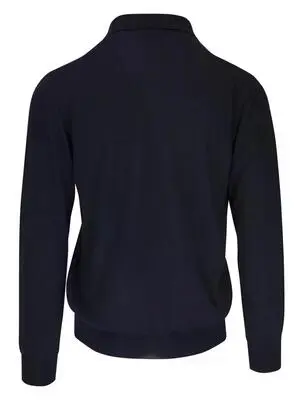 Brioni Wool Blend Button-down Collar Sweatshirt