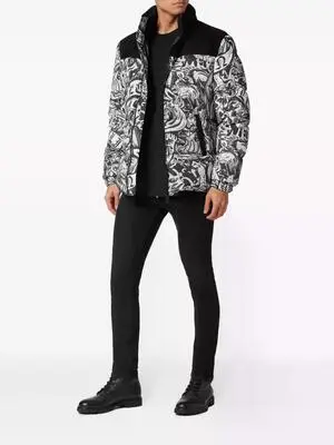 Philipp Plein Tattoo-print Padded Jacket