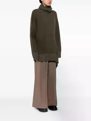 ZIGGY CHEN Wool Roll Neck Asymmetric Jumper