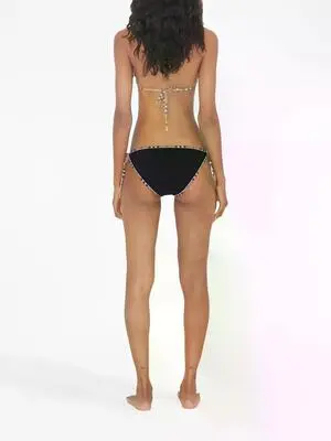 Burberry Check-trim Triangle Bikini - Black