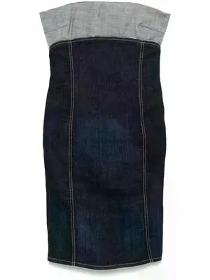 Dsquared2 Upside Denim Mini Dress - Blue